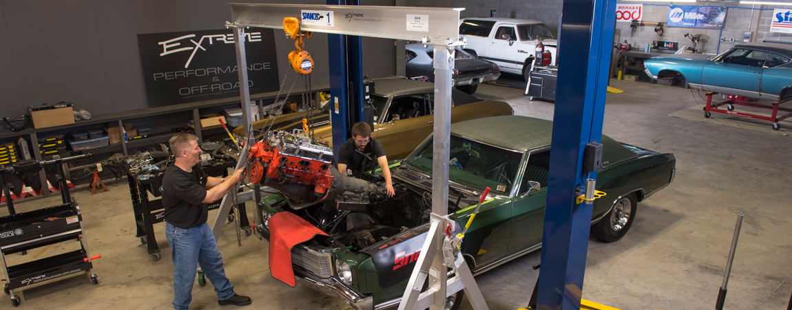 Aluminum Gantry Crane Improves Workflow at Custom Car Garage - Explore ...